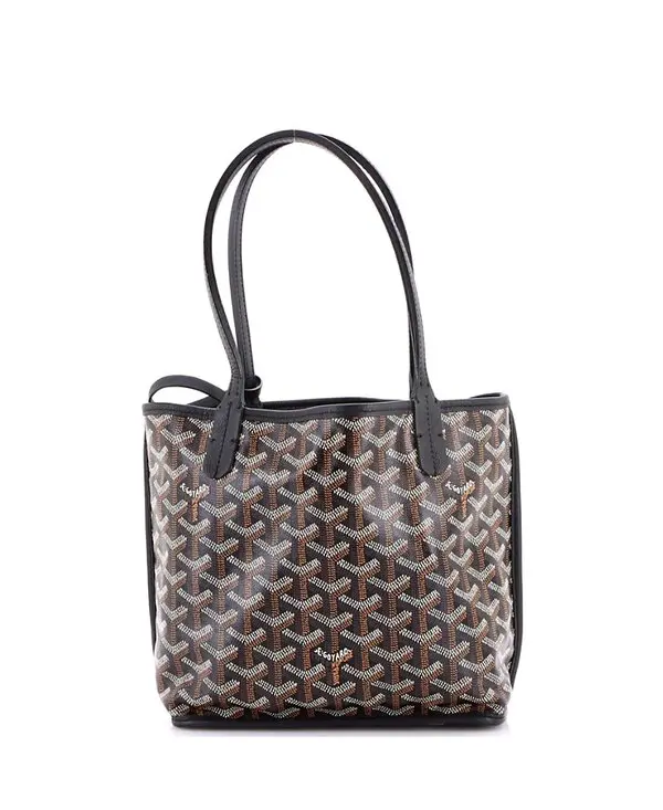 Goyard Anjou Reversible Tote Coated Canvas - Black