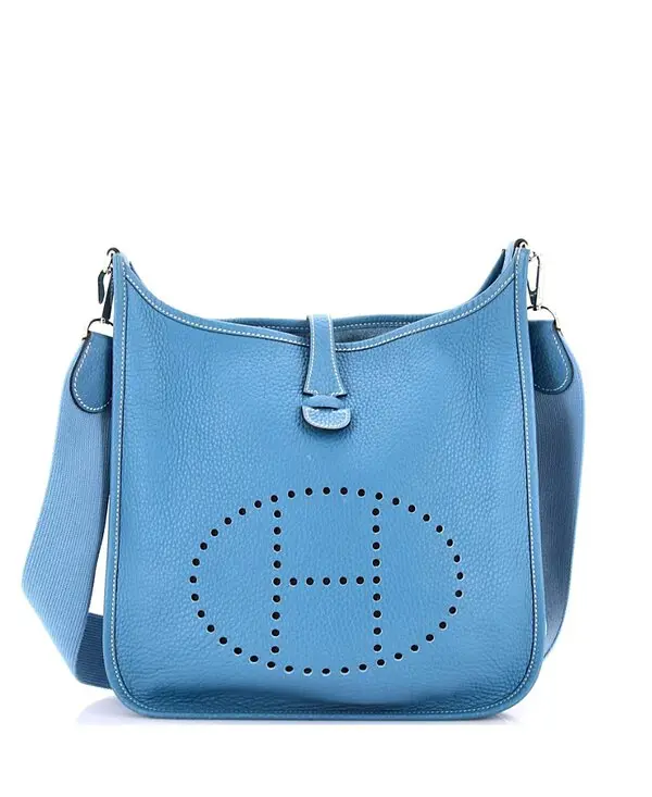 Hermès Evelyne Pm Bag Gen Ii Clemence - Blue
