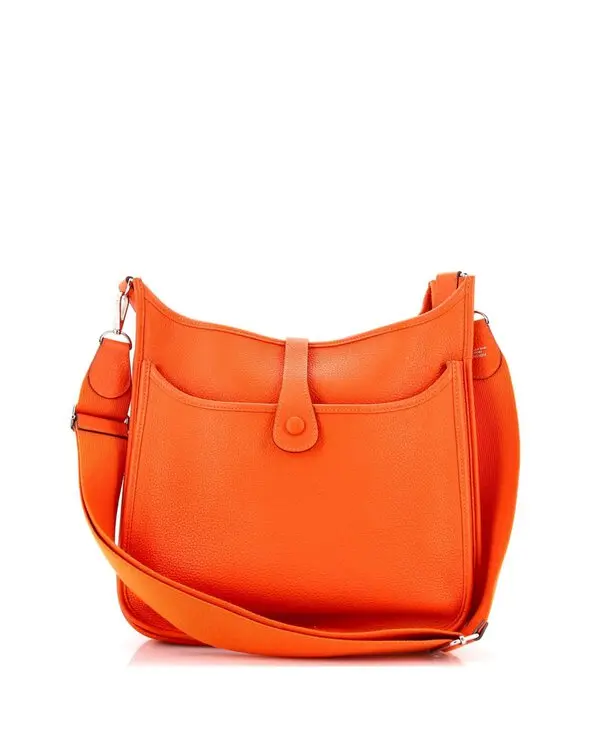 Hermès Gm Evelyne Bag Gen Iii Clemence - Orange