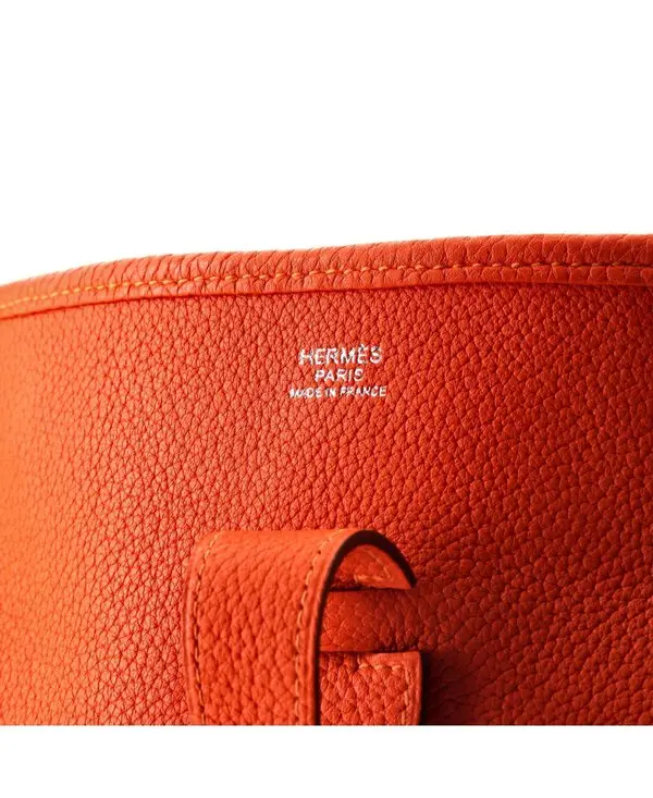 Hermès Gm Evelyne Bag Gen Iii Clemence - Orange