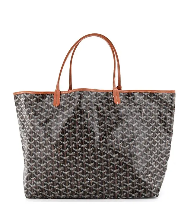 Goyard Gm Saint Louis Tote Coated Canvas - Brown