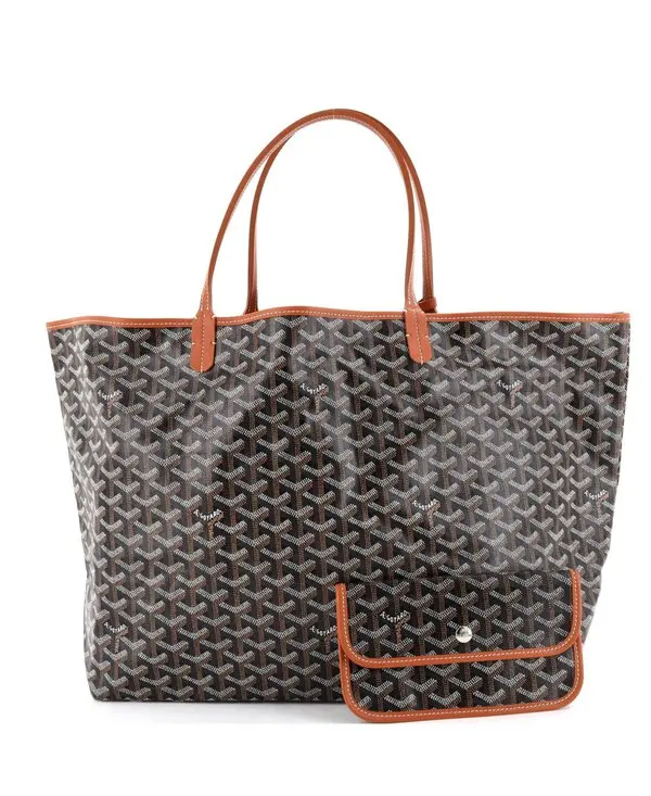 Goyard Gm Saint Louis Tote Coated Canvas - Brown