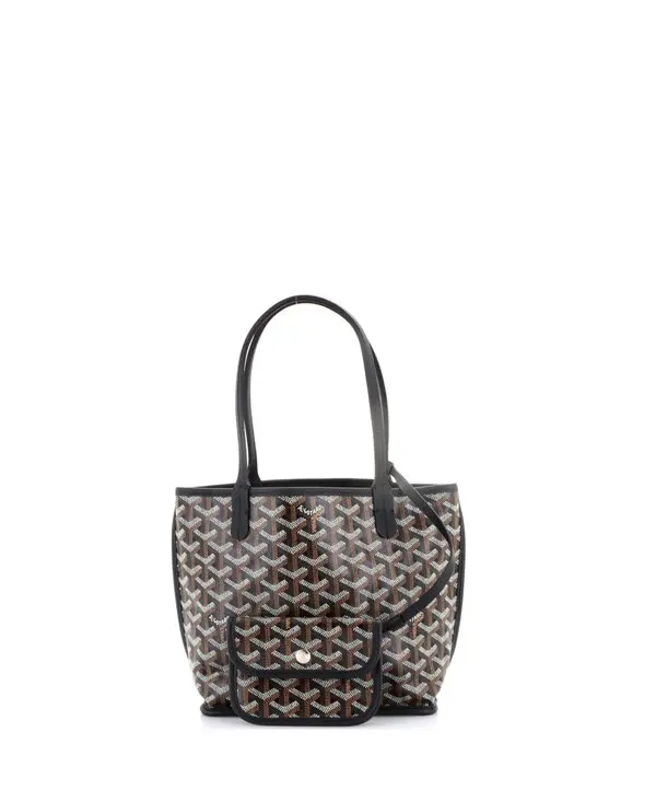 Goyard Anjou Reversible Tote Coated Canvas - Black