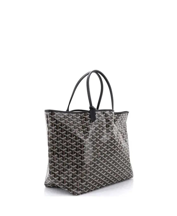 Goyard Gm Saint Louis Tote Coated Canvas - Black