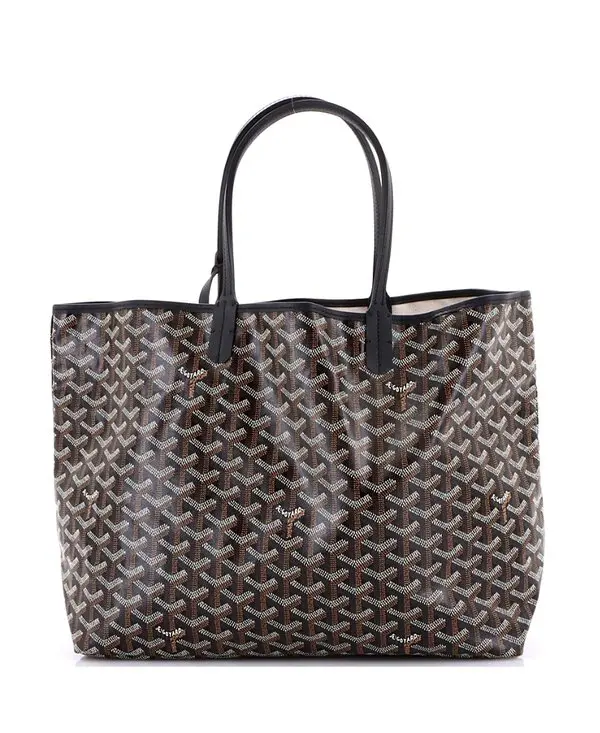 Goyard Pm Saint Louis Tote Coated Canvas - Black