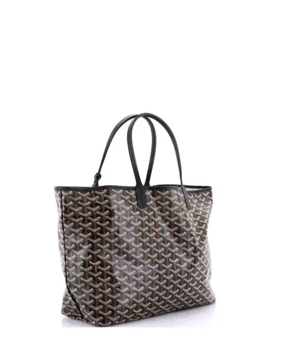 Goyard Pm Saint Louis Tote Coated Canvas - Black