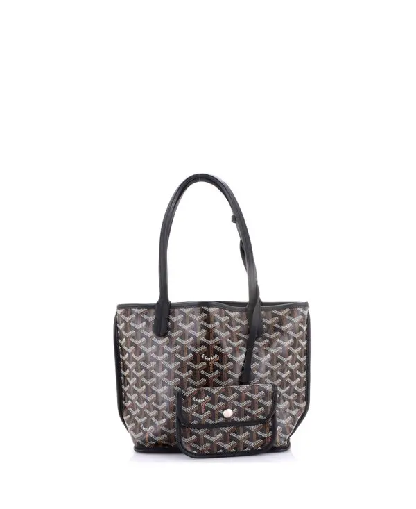 Goyard Anjou Reversible Tote Coated Canvas - Black