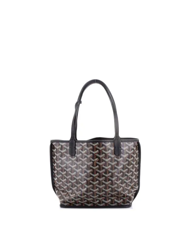 Goyard Anjou Reversible Tote Coated Canvas - Black