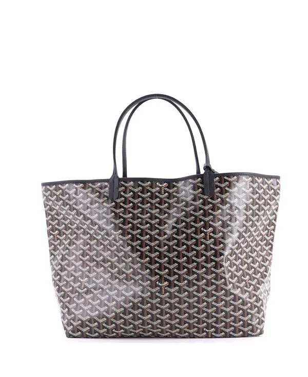 Goyard Gm Saint Louis Tote Coated Canvas - Black