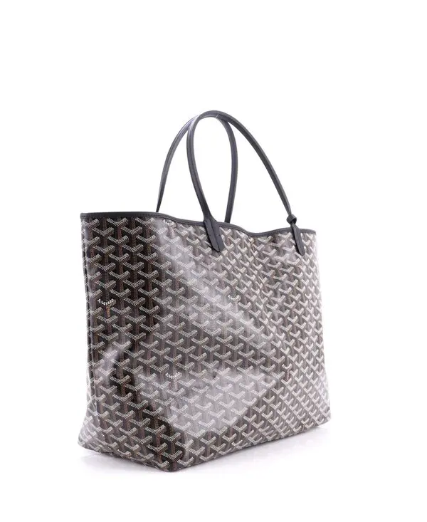Goyard Gm Saint Louis Tote Coated Canvas - Black