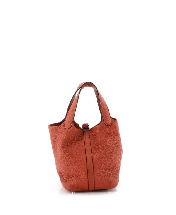 Hermès Picotin Lock Bag Clemence Pm - Brown