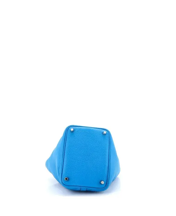 Hermès Pm Picotin Lock Bag Clemence - Blue