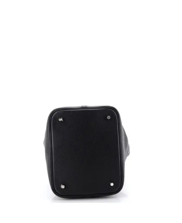 Hermès Mm Picotin Lock Bag Clemence - Black