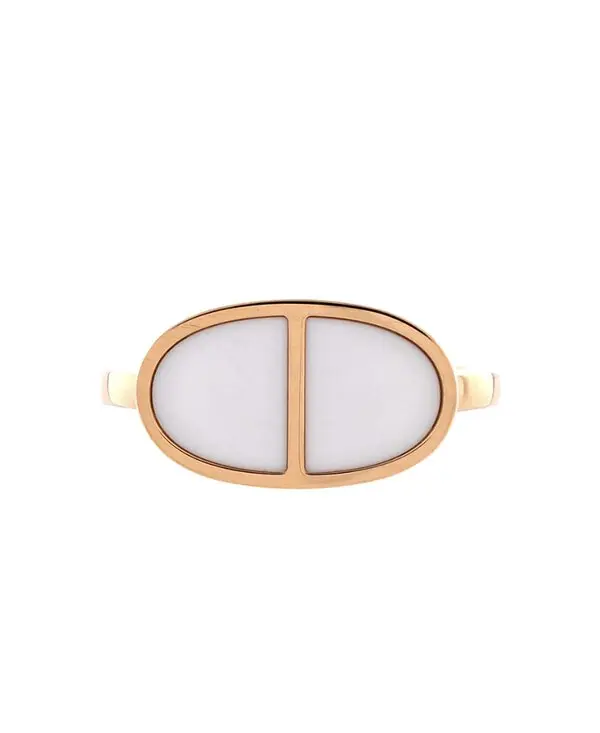Hermès Small Chaine D'ancre Verso Ring - Pink