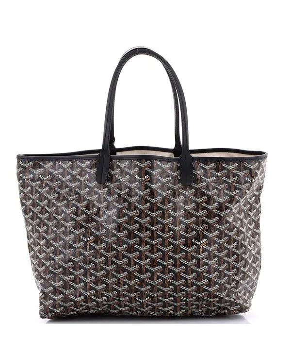 Goyard Pm Saint Louis Tote Coated Canvas - Black