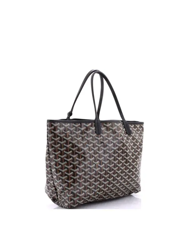 Goyard Pm Saint Louis Tote Coated Canvas - Black