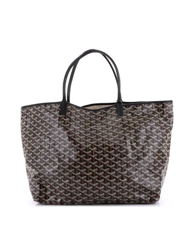 Goyard Gm Saint Louis Tote Coated Canvas - Black