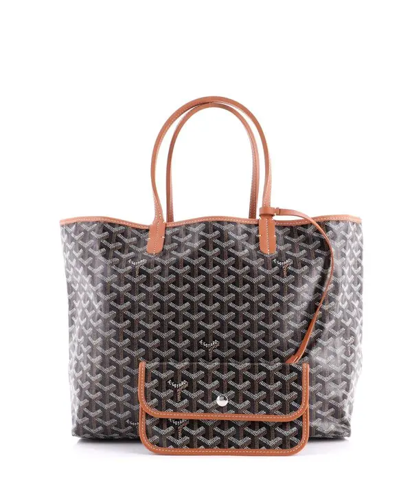 Goyard Pm Saint Louis Tote Coated Canvas - Brown
