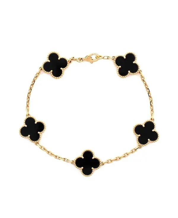 VAN CLEEF & ARPELS Vintage Alhambra 5 Motifs Bracelet - Gold