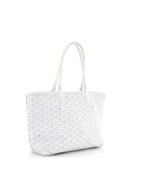 Goyard Pm Artois Tote Coated Canvas - White