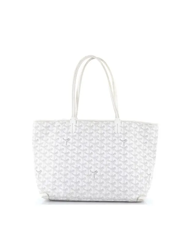 Goyard Pm Artois Tote Coated Canvas - White