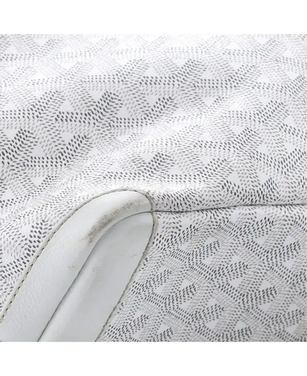 Goyard Pm Artois Tote Coated Canvas - White