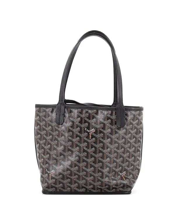 Goyard Anjou Reversible Tote Coated Canvas - Black
