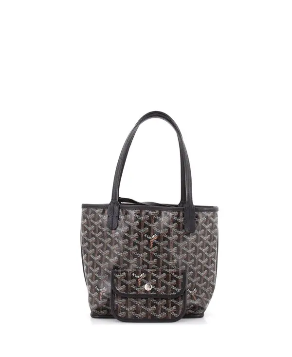 Goyard Anjou Reversible Tote Coated Canvas - Black