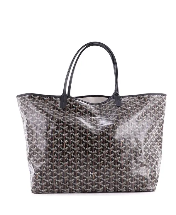 Goyard Gm Saint Louis Tote Coated Canvas - Black