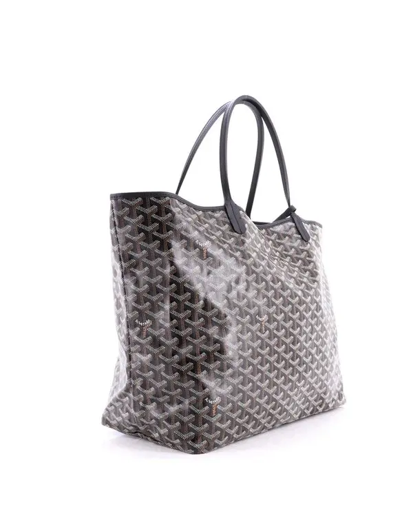 Goyard Gm Saint Louis Tote Coated Canvas - Black