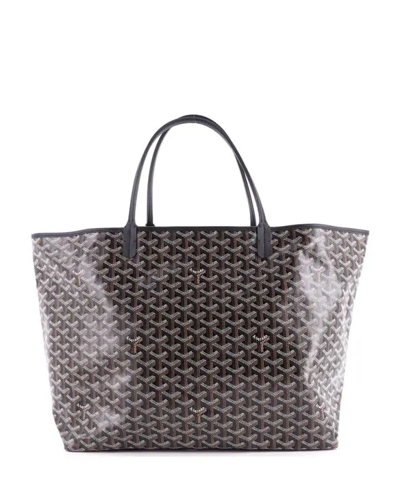 Goyard Gm Saint Louis Tote Coated Canvas - Black