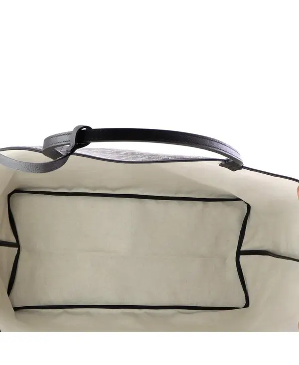 Goyard Gm Saint Louis Tote Coated Canvas - Black