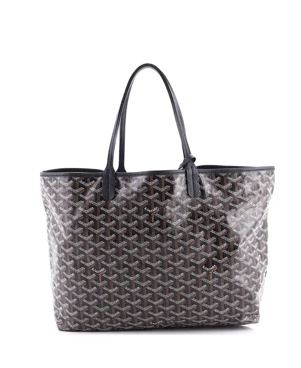 Goyard Pm Saint Louis Coated Canvas Tote - Black