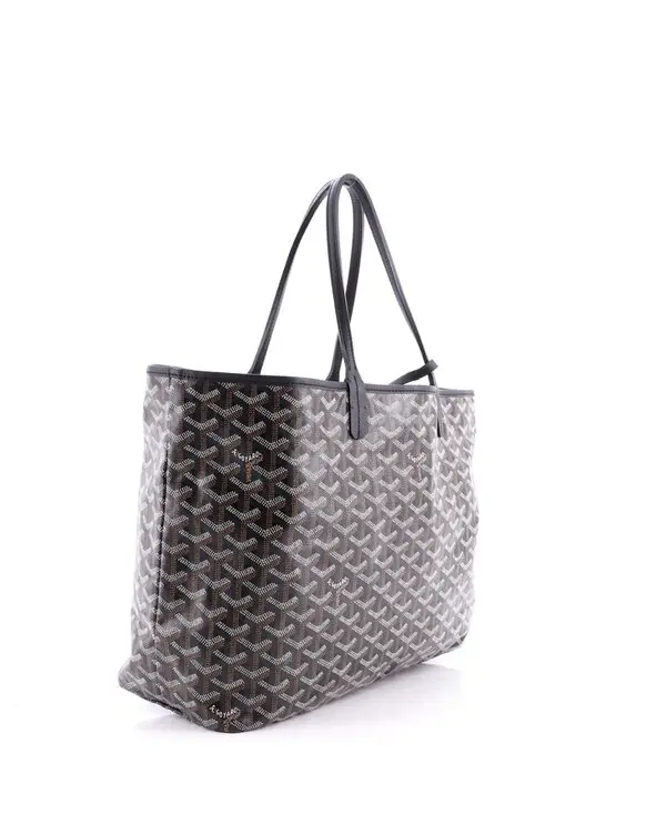 Goyard Pm Saint Louis Coated Canvas Tote - Black