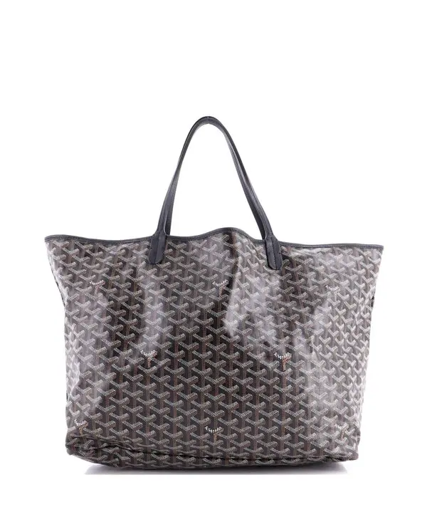 Goyard Saint Louis Gm Tote Coated Canvas - Black