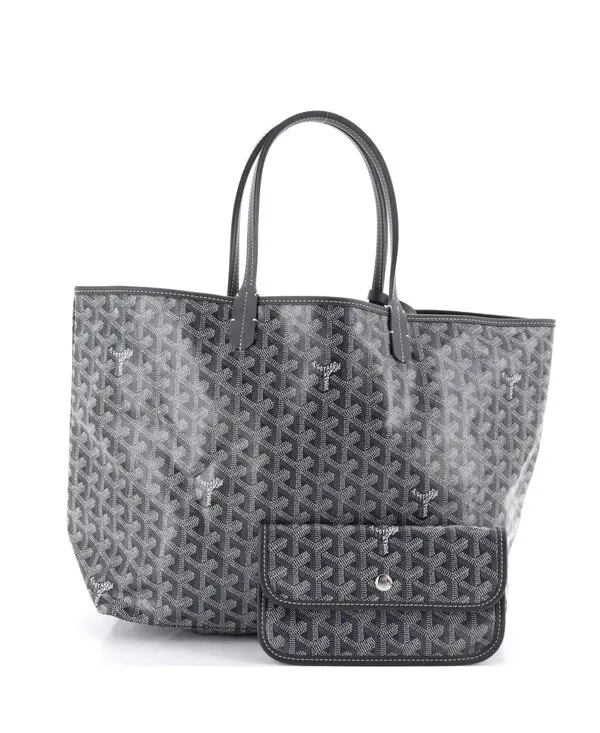 Goyard Saint Louis Pm Tote Coated Canvas - Gray