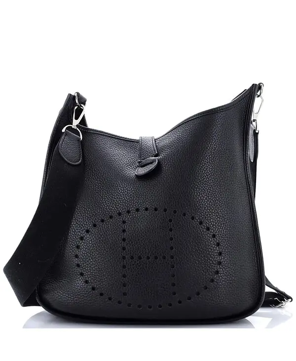 Hermès Gm Evelyne Bag Gen Iii Clemence - Black