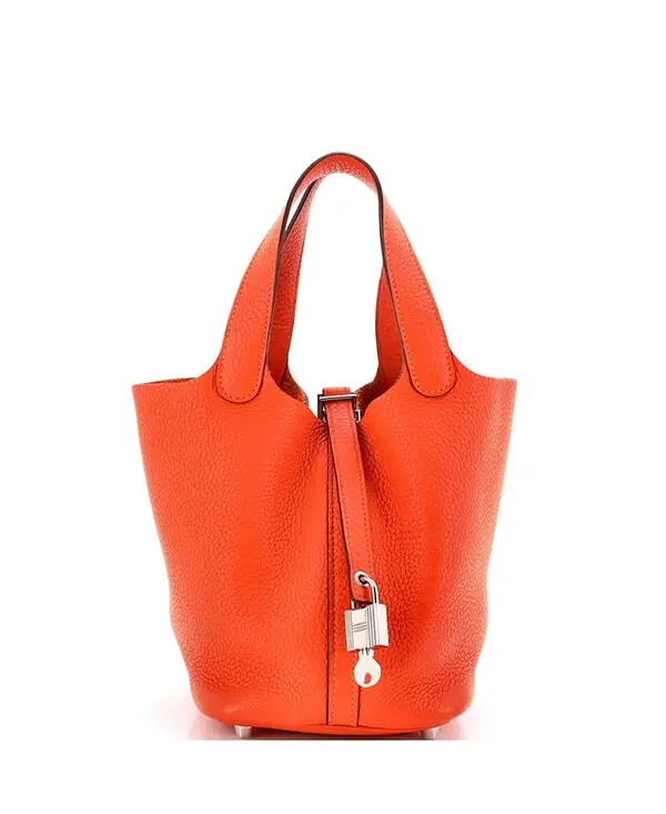 Hermès Picotin Lock Bag Clemence Pm - Orange
