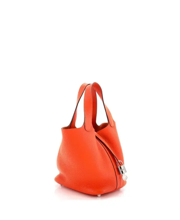 Hermès Picotin Lock Bag Clemence Pm - Orange