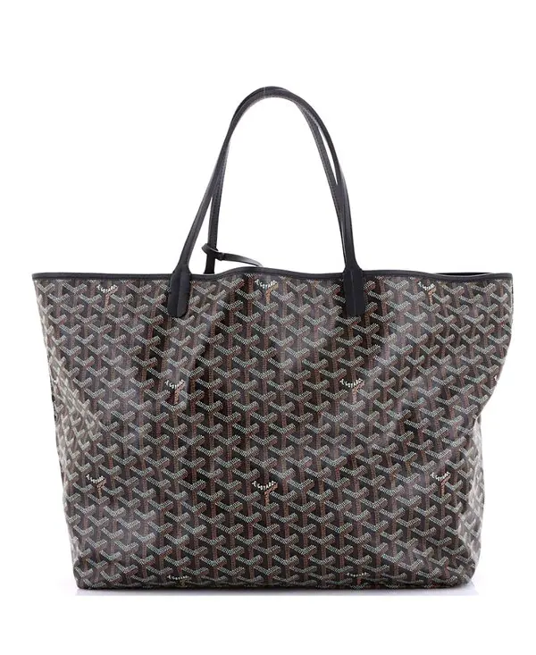 Goyard Gm Saint Louis Tote Coated Canvas - Black
