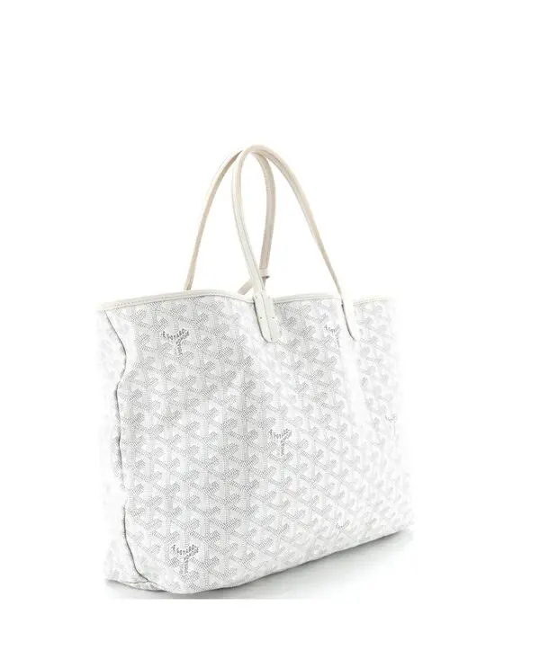 Goyard Pm Saint Louis Tote Coated Canvas - White
