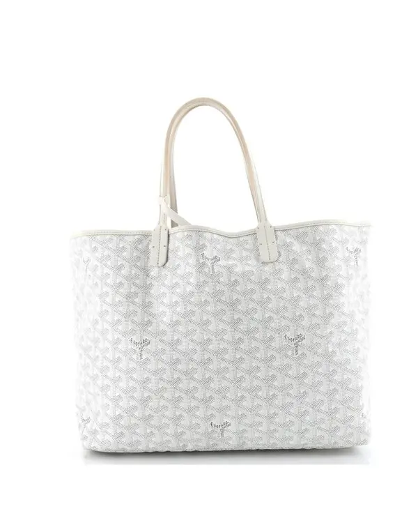 Goyard Pm Saint Louis Tote Coated Canvas - White
