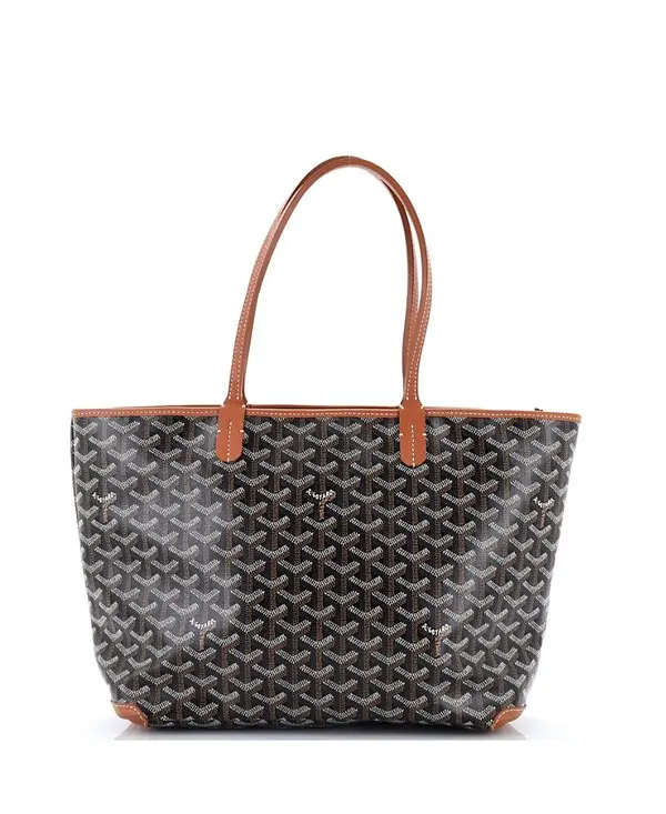 Goyard Pm Artois Tote Coated Canvas - Brown