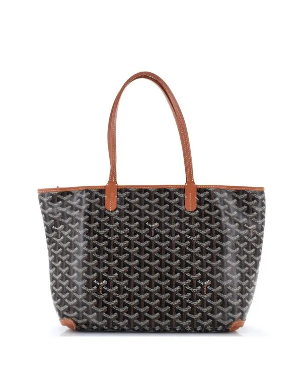 Goyard Pm Artois Tote Coated Canvas - Brown