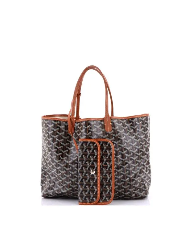 Goyard Pm Saint Louis Tote Coated Canvas - Brown
