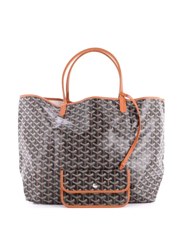 Goyard Gm Saint Louis Tote Coated Canvas - Brown