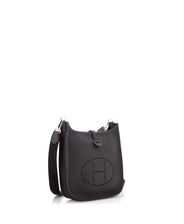 Hermès Tpm Evelyne Bag Gen Iii Clemence - Black