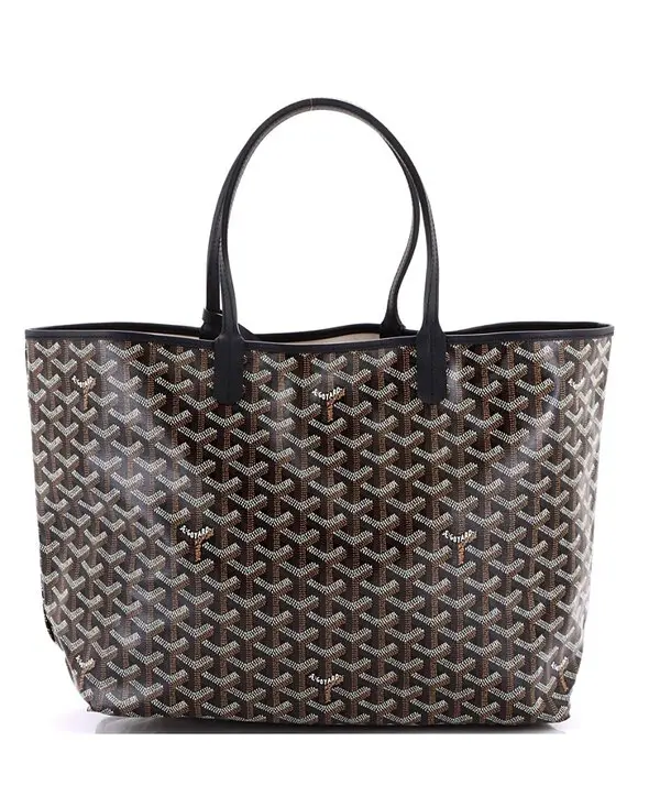 Goyard Saint Louis Pm Tote Coated Canvas - Black