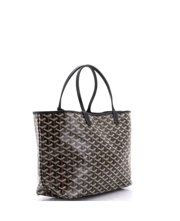 Goyard Saint Louis Pm Tote Coated Canvas - Black