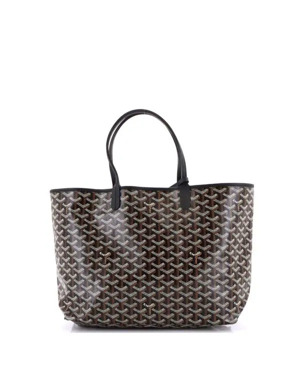 Goyard Saint Louis Pm Tote Coated Canvas - Black